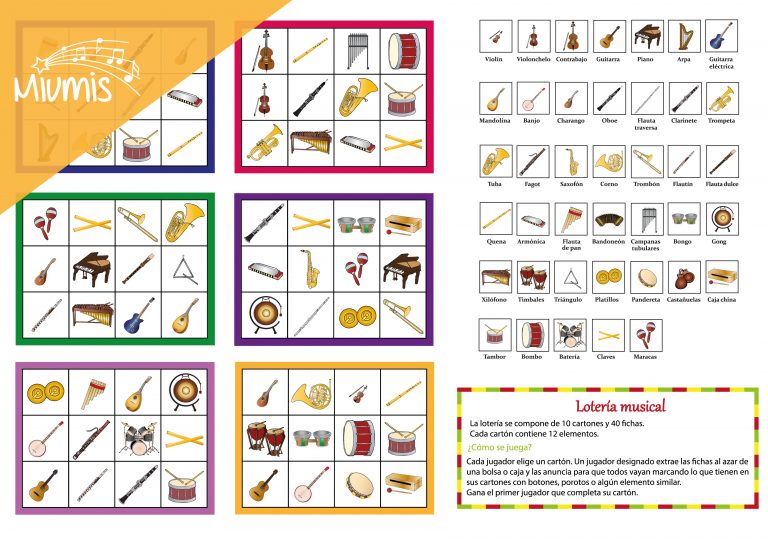 Lotería de instrumentos – Miumis